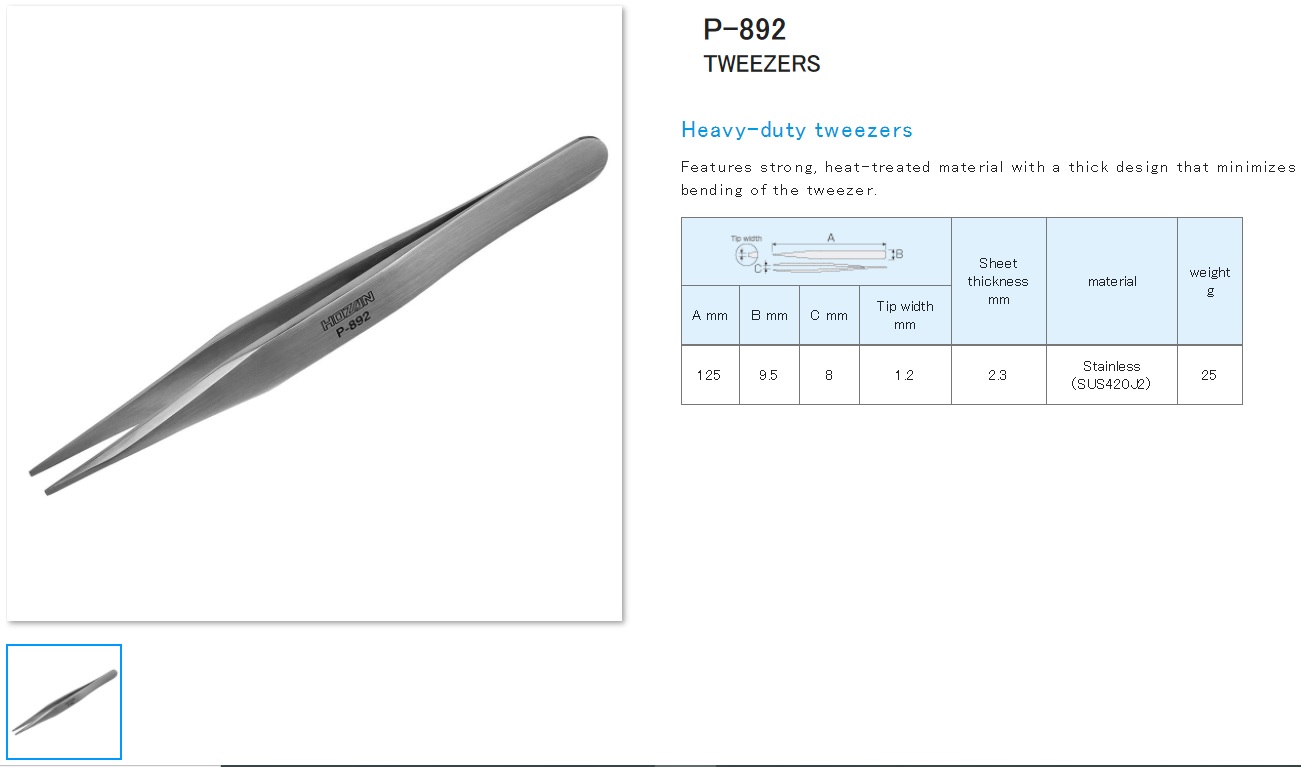 Ichiban Precision Sdn Bhd - Hozan - HOZAN TWEEZERS